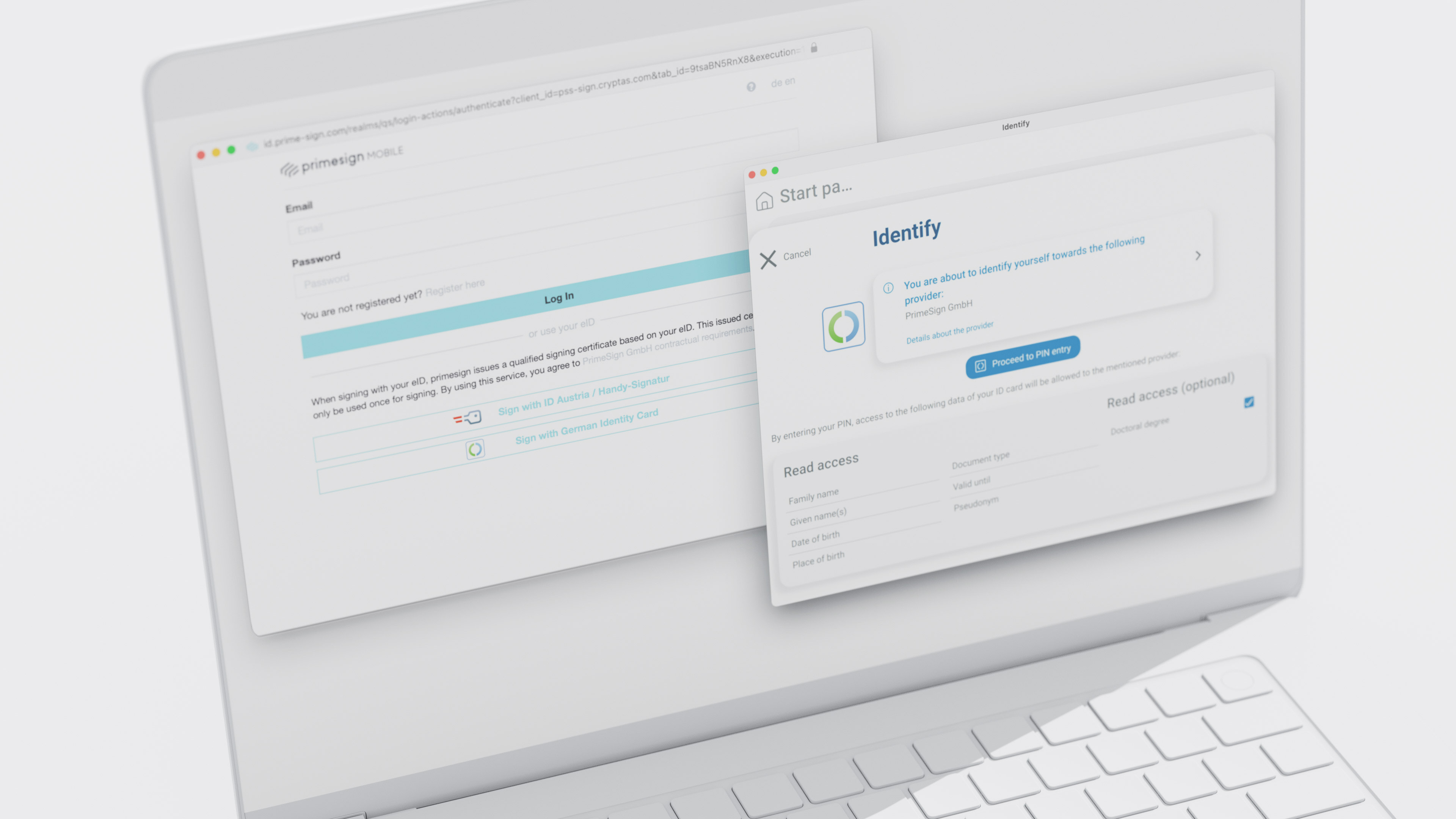 primesign HASH SIGNING API