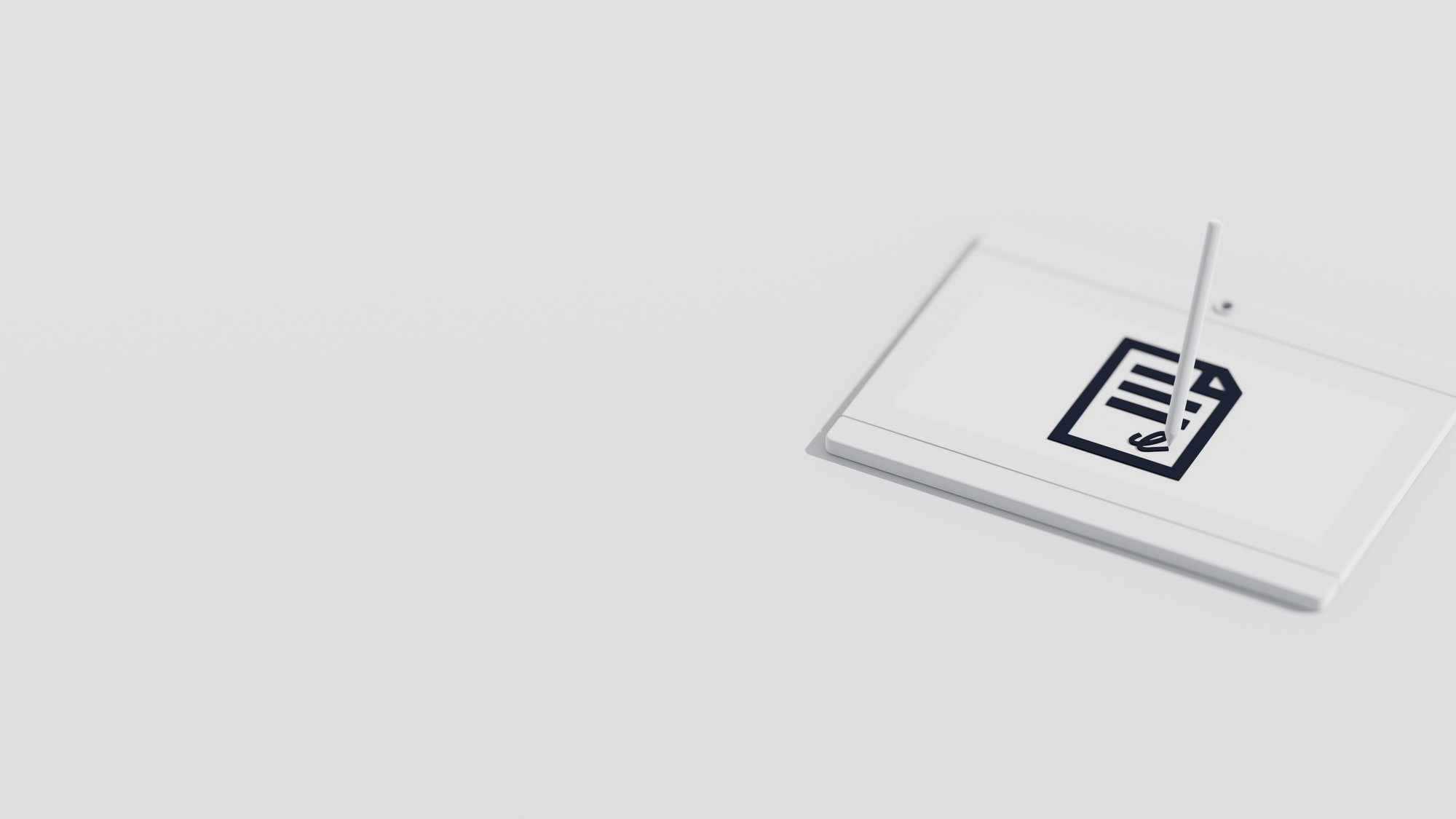 Sign with Signature Pad | Tablet & Glass Signature for Documents